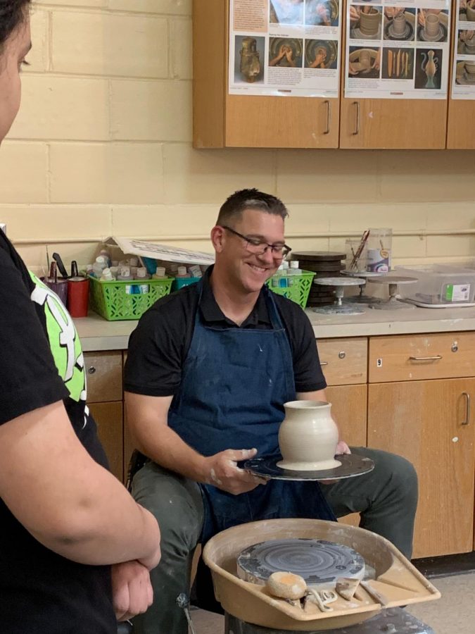 Assistant Principal Gives Pottery Throwing Demo To Class The North Star